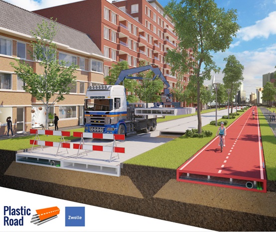 Netherlands builds the first PlasticRoad