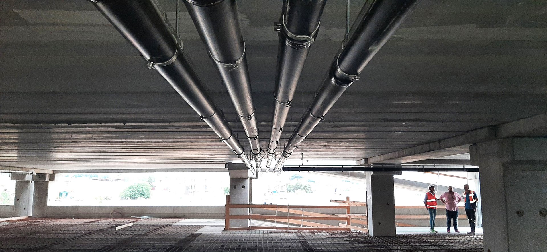 Sistema di drenaggio sifonico Wavin QuickStream per il nuovo centro commerciale Maximall di Pompei