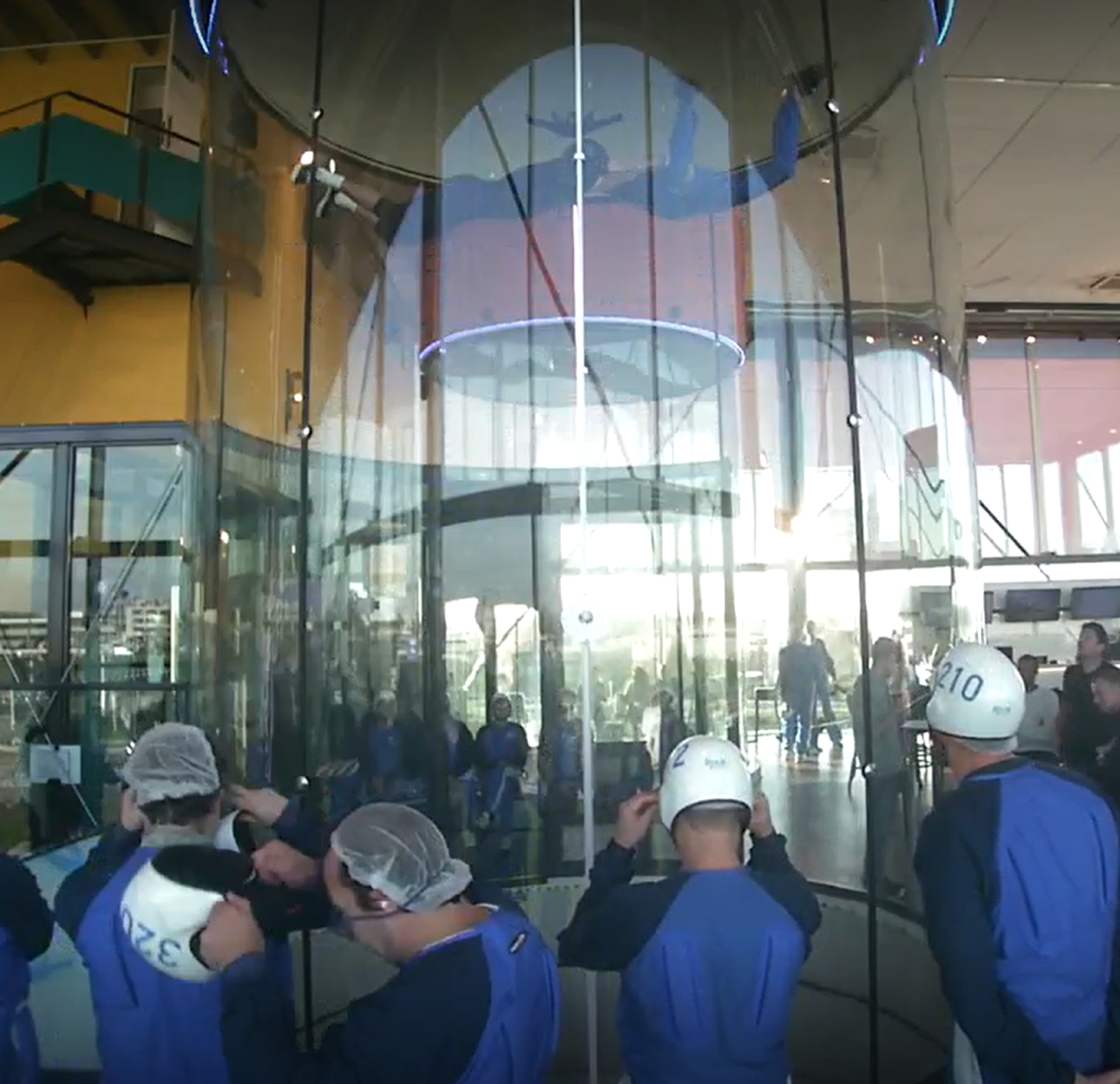Ventiza indoor skydive experience met Radiair Totaal installatie