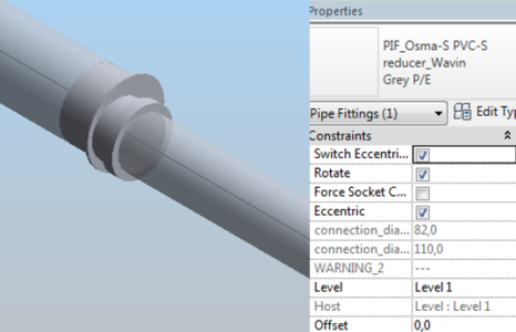 How to deal with eccentricity in Wavin’s Revit families for BIM